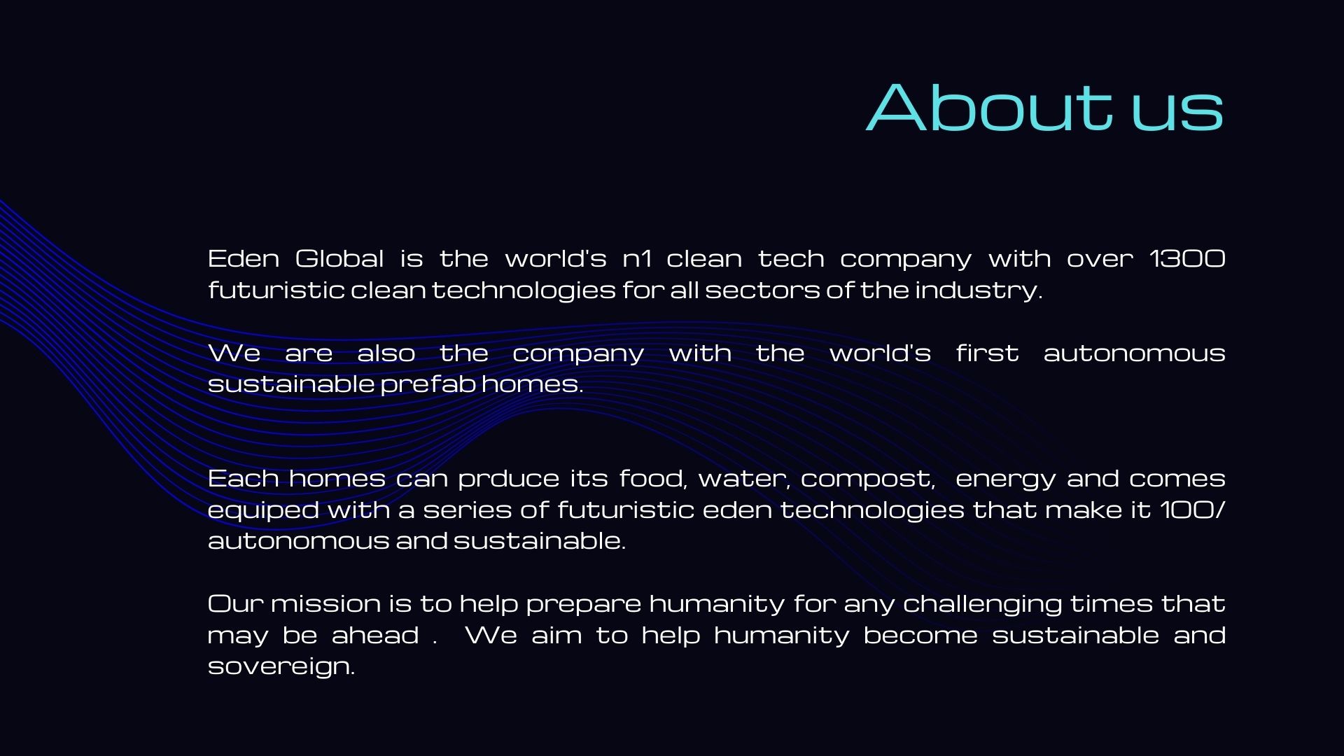 NEO EDEN Tech Homes – Eden Global Impact Group